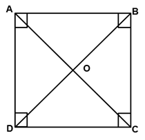 Show that the diagonals of a square are equal and bisect each other at ...